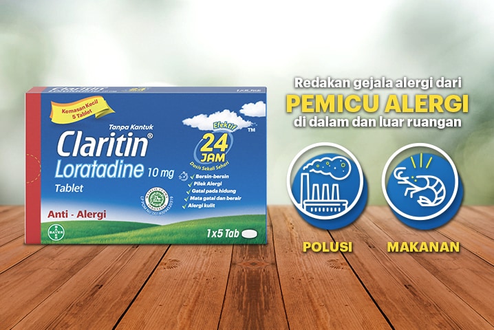 Tablet Redakan Alergi Selama 24 jam - Claritin®